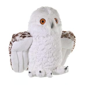 wild republic snowy owl plush, stuffed animal, plush toy, gifts for kids, cuddlekins, 12 inches