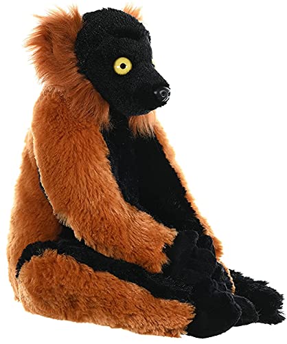 Wild Republic Red Ruffed Lemur Plush, Stuffed Animal, Plush Toy, Gifts for Kids, Cuddlekins12 Inches