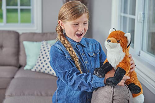 Wild Republic Red Fox Plush, Stuffed Animal, Plush Toy, Gifts For Kids, Cuddlekins 12" (10944)