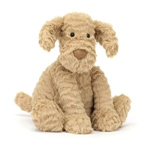 jellycat fuddlewuddle puppy stuffed animal, medium 9 inches | dogs and puppies plush toy | classic children's gift