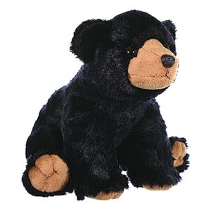 Wild Republic Black Bear Plush, Stuffed Animal, Plush Toy, Gifts for Kids, Cuddlekins 12 Inches