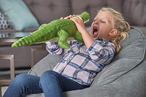 Wild Republic Green Alligator Plush, Stuffed Animal, Plush Toy, Gifts For Kids, Cuddlekins, 23"