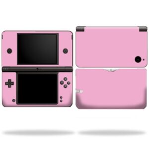 mightyskins skin compatible with nintendo dsi xl wrap sticker skins solid pink