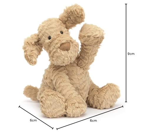 Jellycat Fuddlewuddle Puppy Stuffed Animal, Medium 9 inches | Dogs and Puppies Plush Toy | Classic Children's Gift