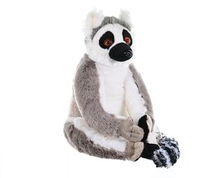 wild republic ring tailed lemur plush, stuffed animal, plush toy, gifts for kids, cuddlekins 12 inches