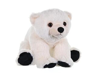 wild republic polar bear baby plush, stuffed animal, plush toy, gifts for kids, cuddlekins 12 inches