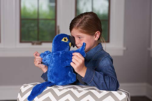 Wild Republic Hyacinth Macaw Plush, Stuffed Animal, Plush Toy, Gifts for Kids, Cuddlekins 12 Inches, Blue