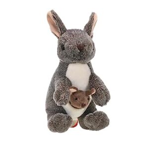 Wild Republic Kangaroo with Joey Plush, Stuffed Animal, Plush Toy, Gifts for Kids, Cuddlekins 8 Inches, 8", Model:10867