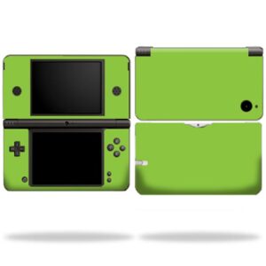 mightyskins skin compatible with nintendo dsi xl wrap sticker skins solid green