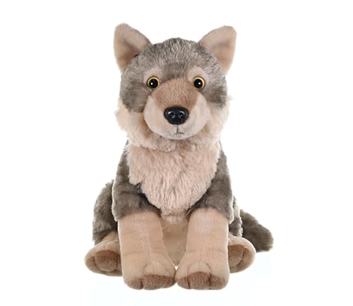 Wild Republic Wolf Plush, Stuffed Animal, Plush Toy, Gifts for Kids, Cuddlekins 12 Inches