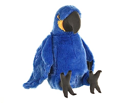 Wild Republic Hyacinth Macaw Plush, Stuffed Animal, Plush Toy, Gifts for Kids, Cuddlekins 12 Inches, Blue