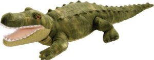 wild republic green alligator plush, stuffed animal, plush toy, gifts for kids, cuddlekins, 23"