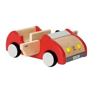 hape wooden doll house family car| toy vehicle seats up to 4 figures for complete doll house furniture set