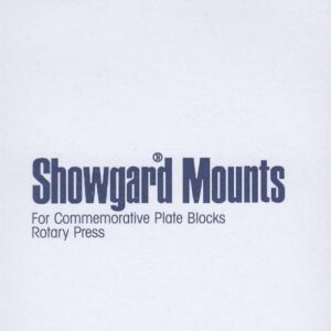 Showgard Pre-cut Black Stamp Mounts Size 106/55