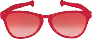 amscan 259769.4 red jumbo glasses, 1ct