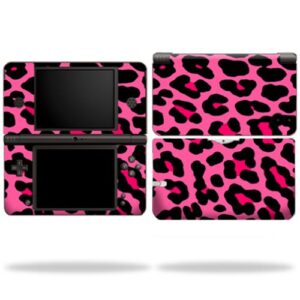 mightyskins skin compatible with nintendo dsi xl wrap sticker skins pink leopard