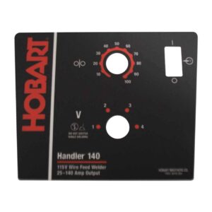 miller 251222 label, nameplate hobart handler 140