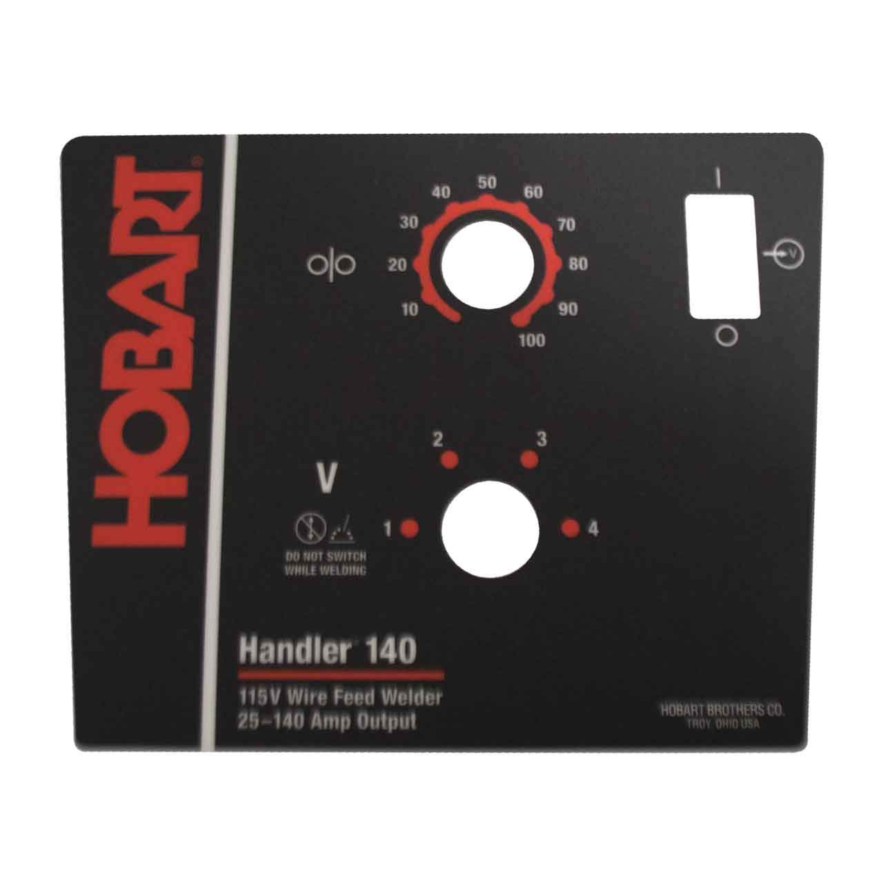 Miller 251222 Label, Nameplate Hobart Handler 140