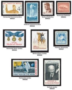 mystic stamp company 450 black stamp mounts with split-back value pack 10 different sizes