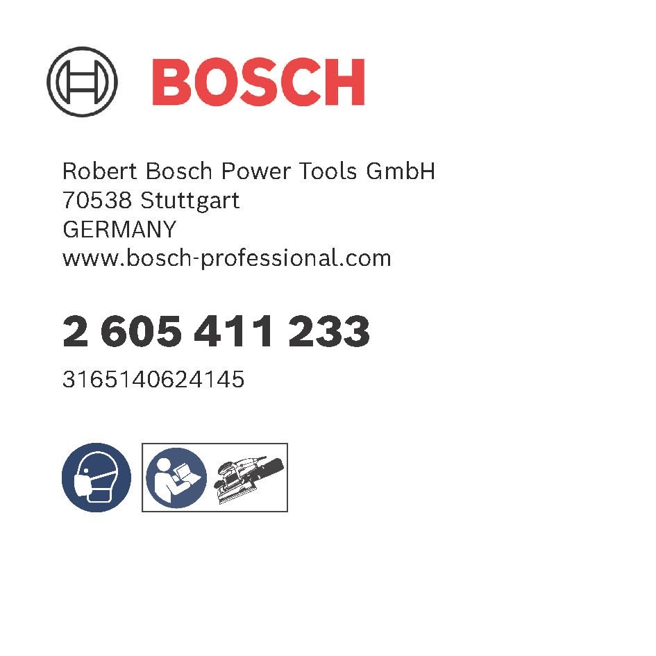 Bosch 2605411233 Dust Box and Filter for GEX 125-150 AVE Professional