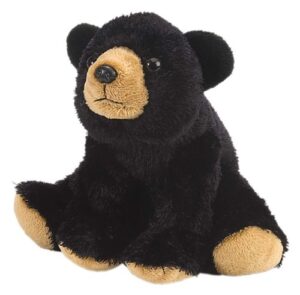 wild republic black bear plush, stuffed animal, plush toy, gifts for kids, cuddlekins 8