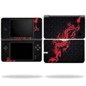 mightyskins skin compatible with nintendo dsi xl wrap sticker skins red dragon