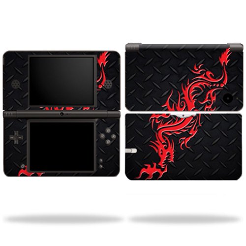 MightySkins Skin Compatible with Nintendo DSi XL wrap Sticker Skins Red Dragon