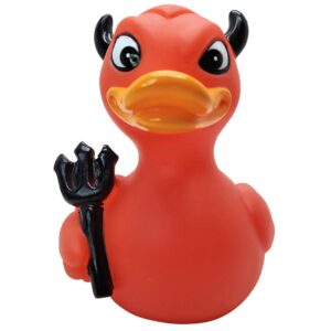 celebriducks devil duck rubber duck bath toy