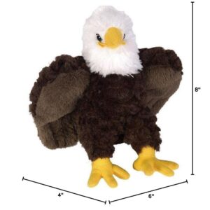 Wild Republic Bald Eagle Plush, Stuffed Animal, Plush Toy, Gifts for Kids, Cuddlekins 8 Inches