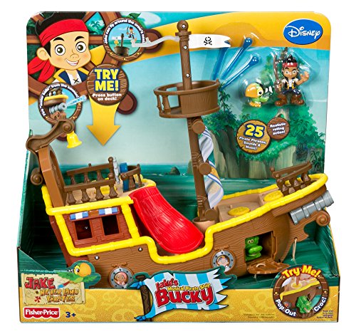 Fisher-Price Disney's Jake and The Never Land Pirates - Jake's Musical Pirate Ship Bucky [Amazon Exclusive]