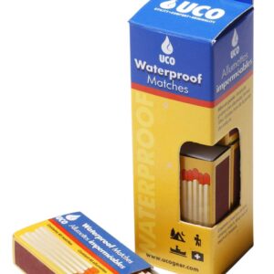 UCO Waterproof Safety Matches with Water-Resistant Box and Striker (Pack of 4)