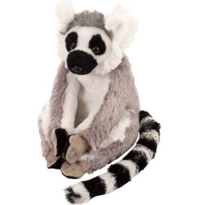 wild republic ring tailed lemur plush, stuffed animal, plush toy, kids gifts, cuddlekins, 8 inches