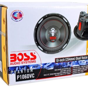 BOSS Audio Phantom P106DVC 10" 4200W DVC Car Subwoofers Power Subs Pair