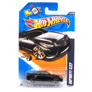 hot wheels infiniti g37 black 2012 faster than ever card 94