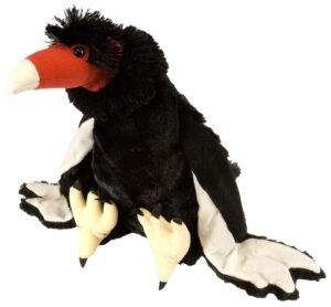 wild republic turkey vulture plush, stuffed animal, plush toy, gifts for kids, cuddlekins 12 inches , black