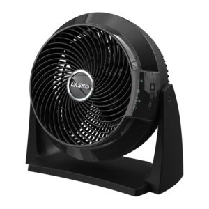 lasko 3637 3-speed fan with remote control, small, black