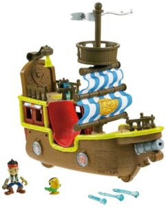 fisher-price disney's jake and the never land pirates - jake's musical pirate ship bucky [amazon exclusive]