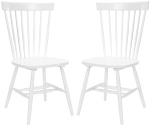 safavieh parker parkse side chair, 0, white