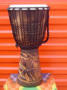 20" tall (m8) elephants deep carved djembe bongo drum with free cover