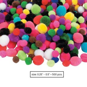 Tiny Pom Poms- 500 Pc - Crafts for Kids and Fun Home Activities