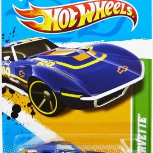 Hot Wheels 2012 69 Corvette Sports Car Metalflake Blue Treasure Hunts 55