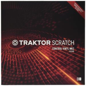 native instruments traktor scratch control vinyl mk2 - clear, single vinyl