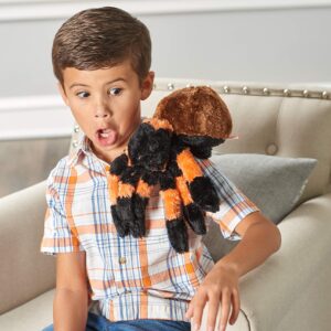 Wild Republic Tarantula Plush, Stuffed Animal, Plush Toy, Gifts for Kids, Cuddlekins 12 Inches, Black, Orange, Brown