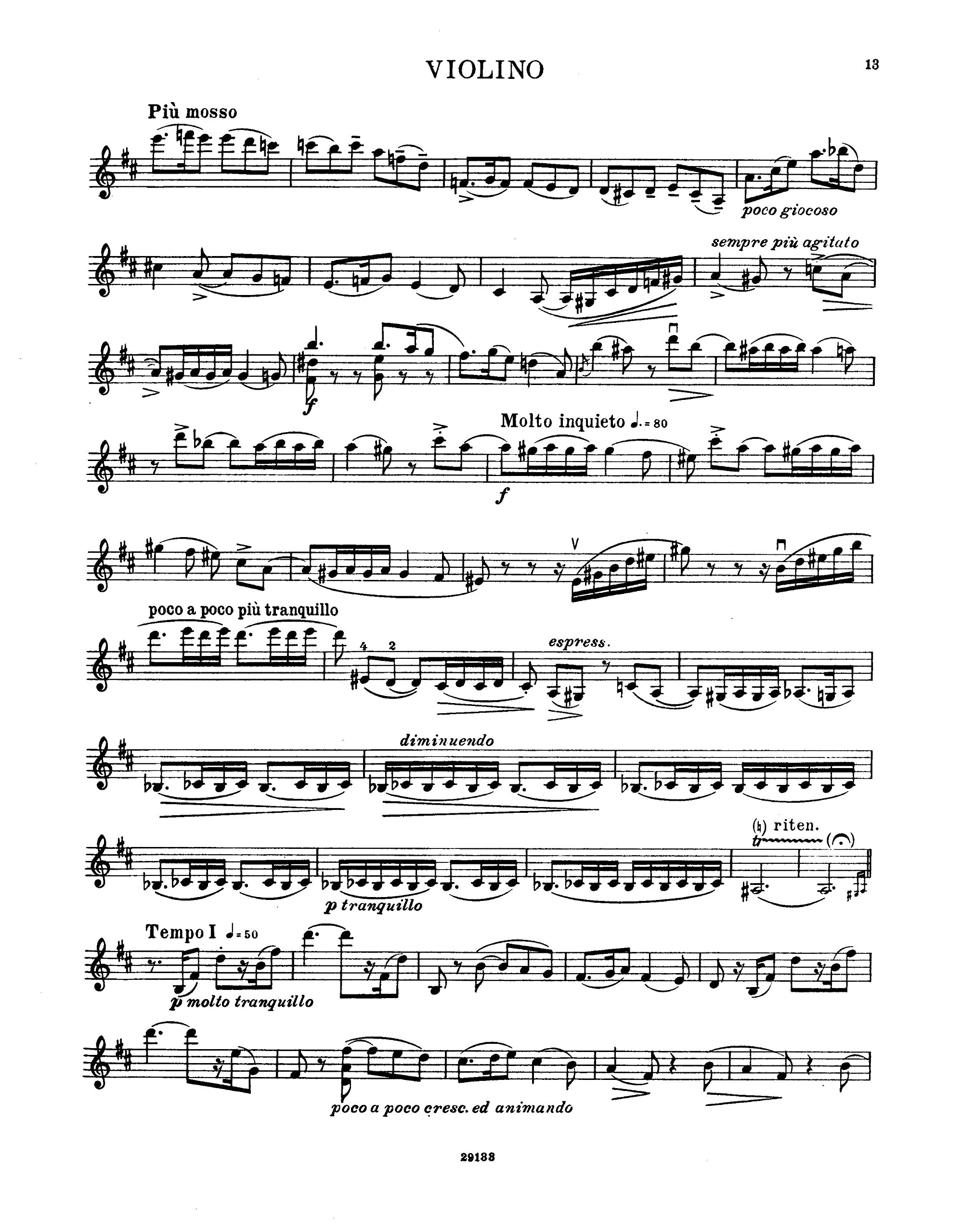 Violin Sonata No.1, Op.21 by Nikolay Medtner - Complete Score, All Movements (Student Facsimile)