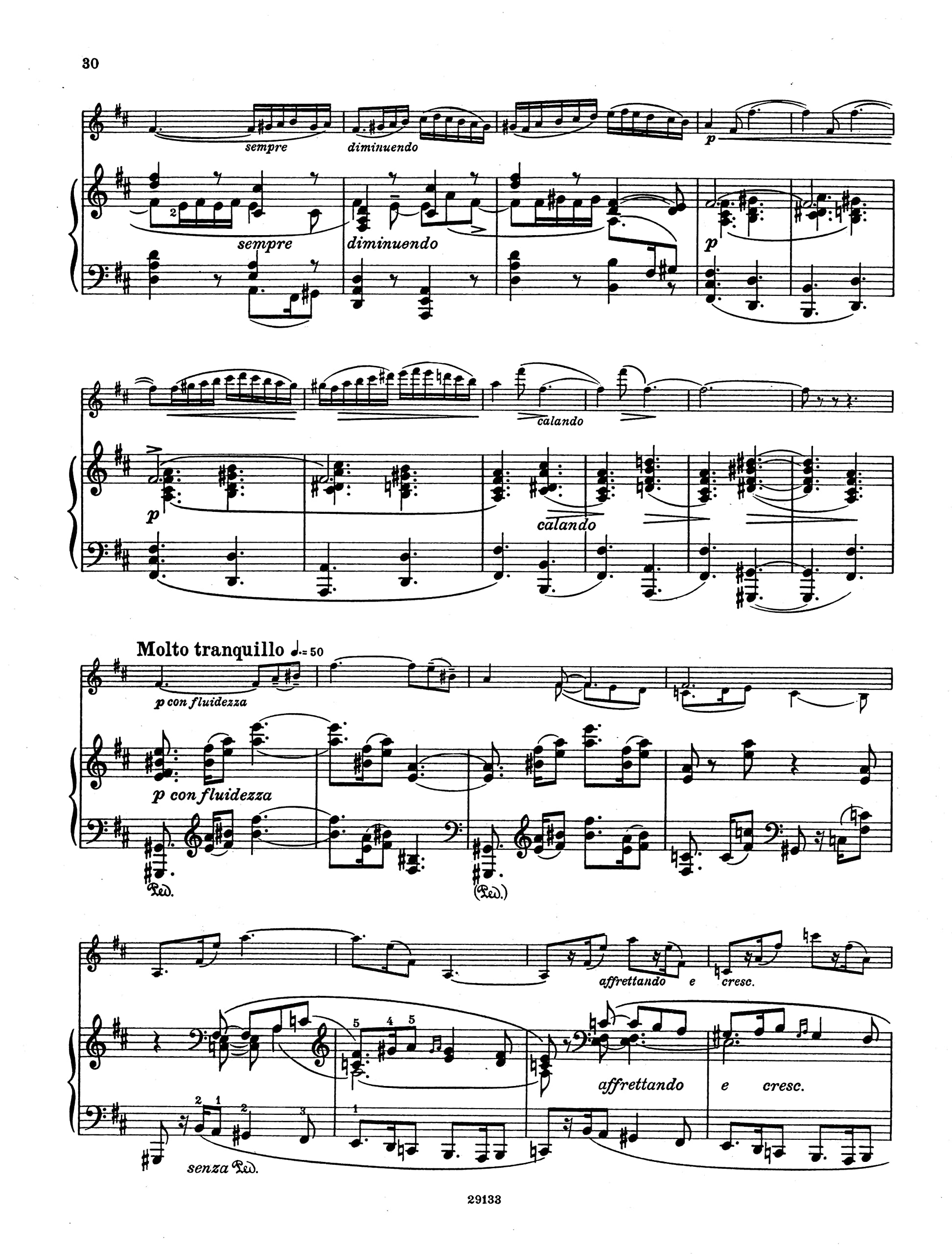 Violin Sonata No.1, Op.21 by Nikolay Medtner - Complete Score, All Movements (Student Facsimile)