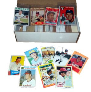 $75+ baseball card collection- 500 cards incl. 1950s-60s-70s-80s topps/fleer/bowman/upper deck/donruss