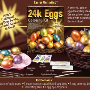 Easter Unlimited 24 Karat Easter Egg Coloring Kit, Multi