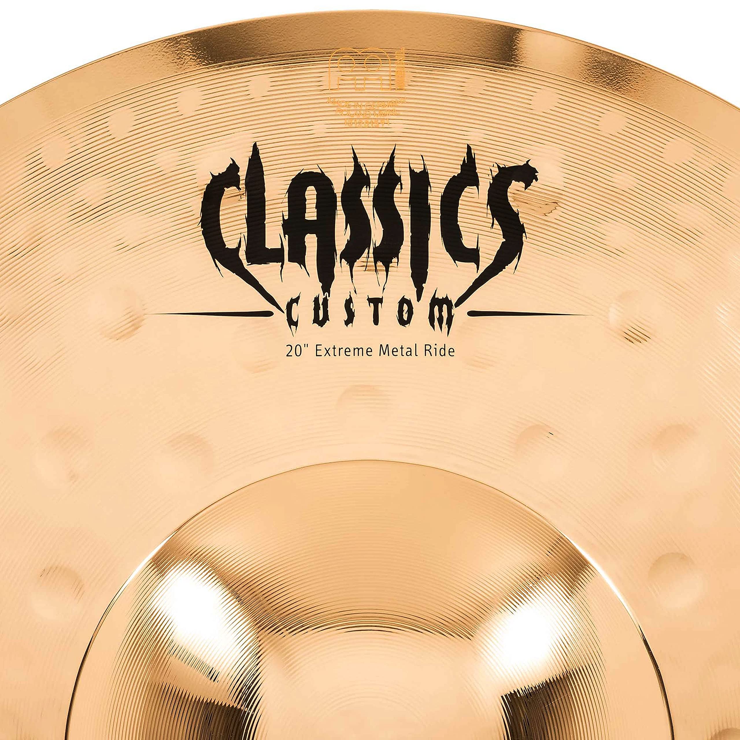 Meinl 20" Ride Cymbal - Classics Custom Extreme Metal - Made in Germany, 2-YEAR WARRANTY (CC20EMR-B)