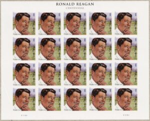 president ronald reagan sheet 20 forever stamps scott 4494 by usps