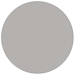 Flash Furniture Wren 48'' Round Grey HP Laminate Activity Table - Height Adjustable Short Legs